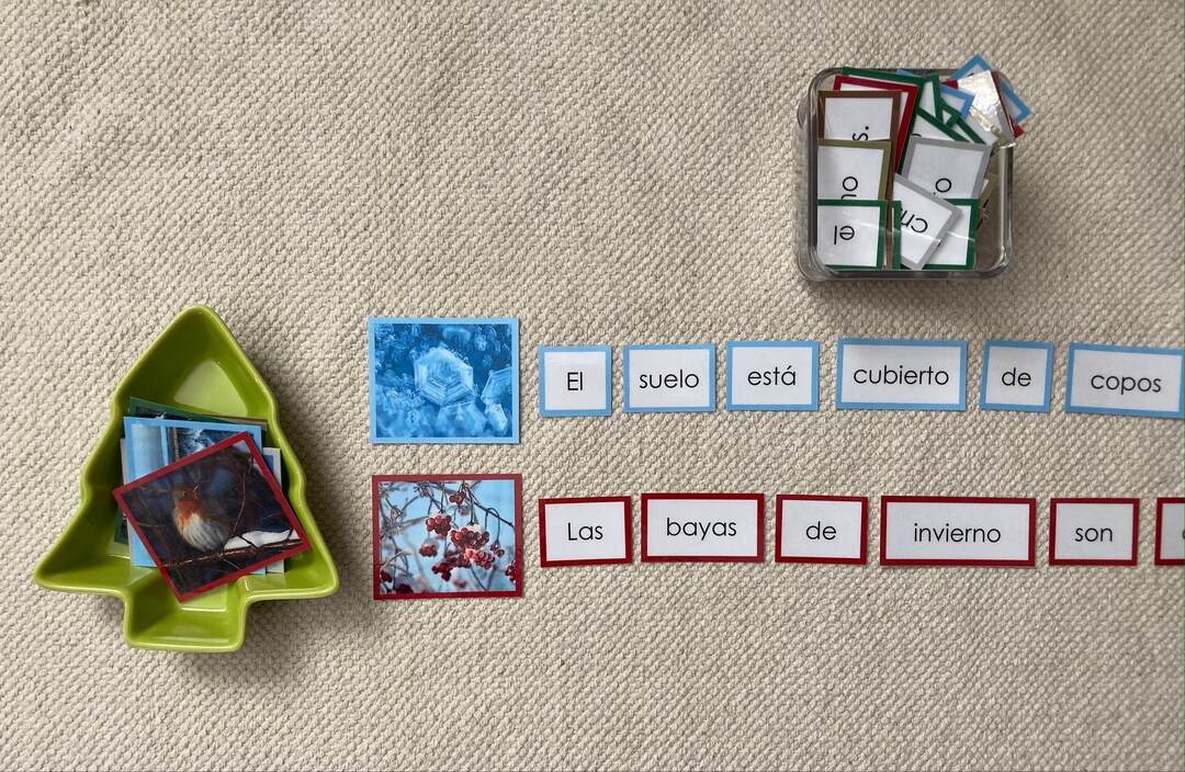 Winter Puzzle Sätze, Spanisch Oraciones Rompecabezas de Invierno - Etsy ...