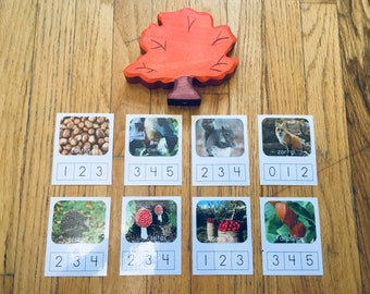 Fall Nature Theme Banner Cards in Spanish | Etsy