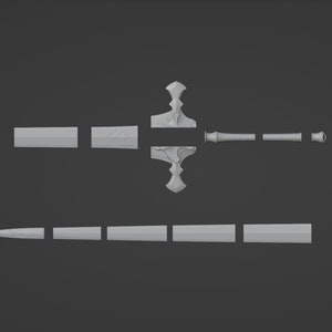 Archetype Earth's Sword [3D PRINTABLE FILE] - Etsy