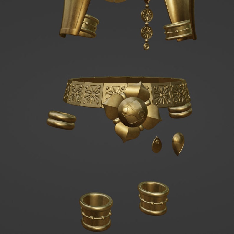 TOTK Riju Inspired Accessories 3D PRINTABLE FILE - Etsy