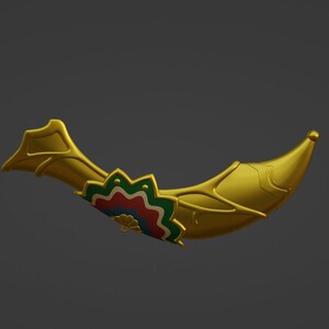 TOTK Riju Inspired Scimitar and Scabbard [3D PRINTABLE FILE] - Etsy