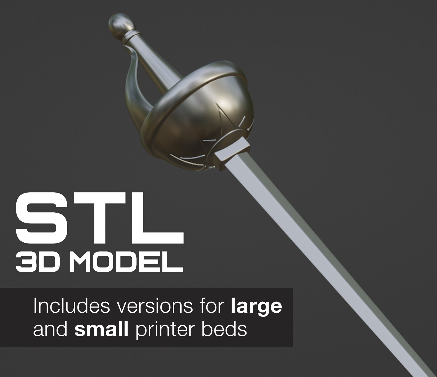 Sword Fighter Peach Inspired Rapier [3D PRINTABLE FILE] - Etsy