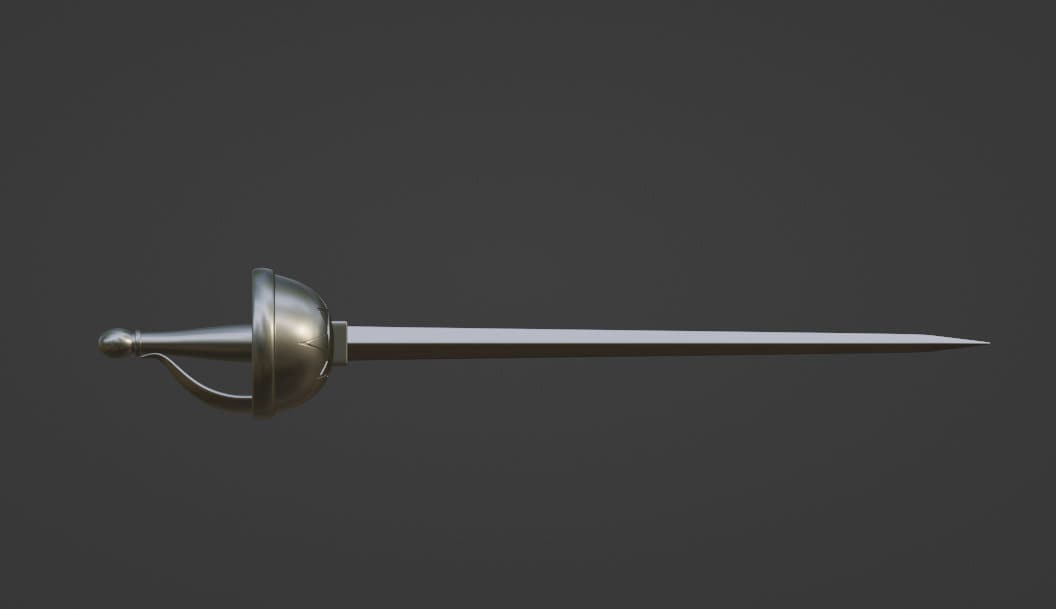 Sword Fighter Peach Inspired Rapier 3D PRINTABLE FILE - Etsy