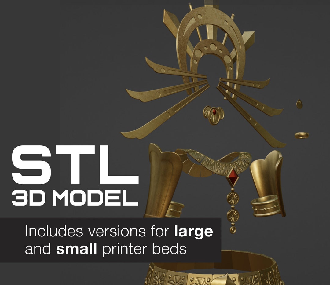 TOTK Riju Inspired Accessories [3D PRINTABLE FILE] - Etsy