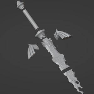 Master Sword Corrupted [3D PRINTABLE FILE] - Etsy