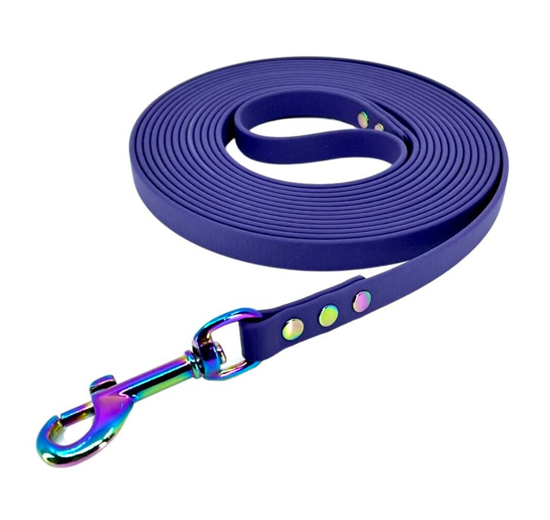 Purple Dog Training Lead Long Dog Training Lead Biothane - Etsy