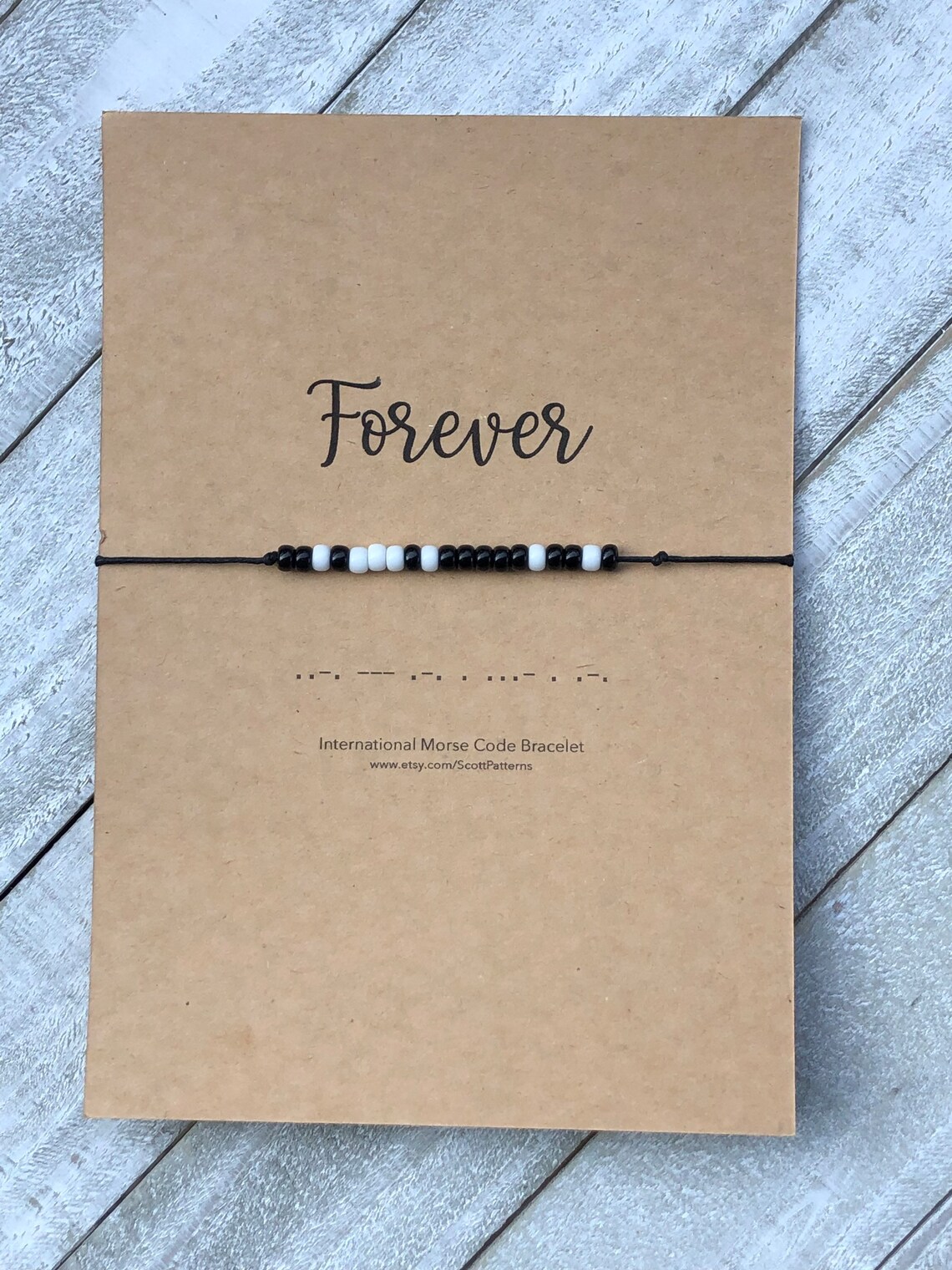 Always & Forever Morse Code Bracelet Couples Bracelet - Etsy