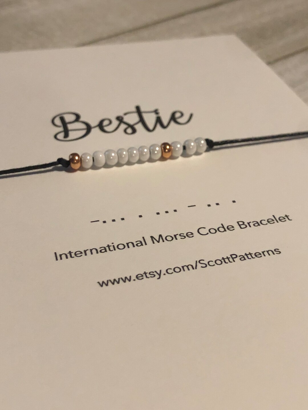 Best Friend Morse Code Bracelet, Custom Bracelet, Matching Friendship ...