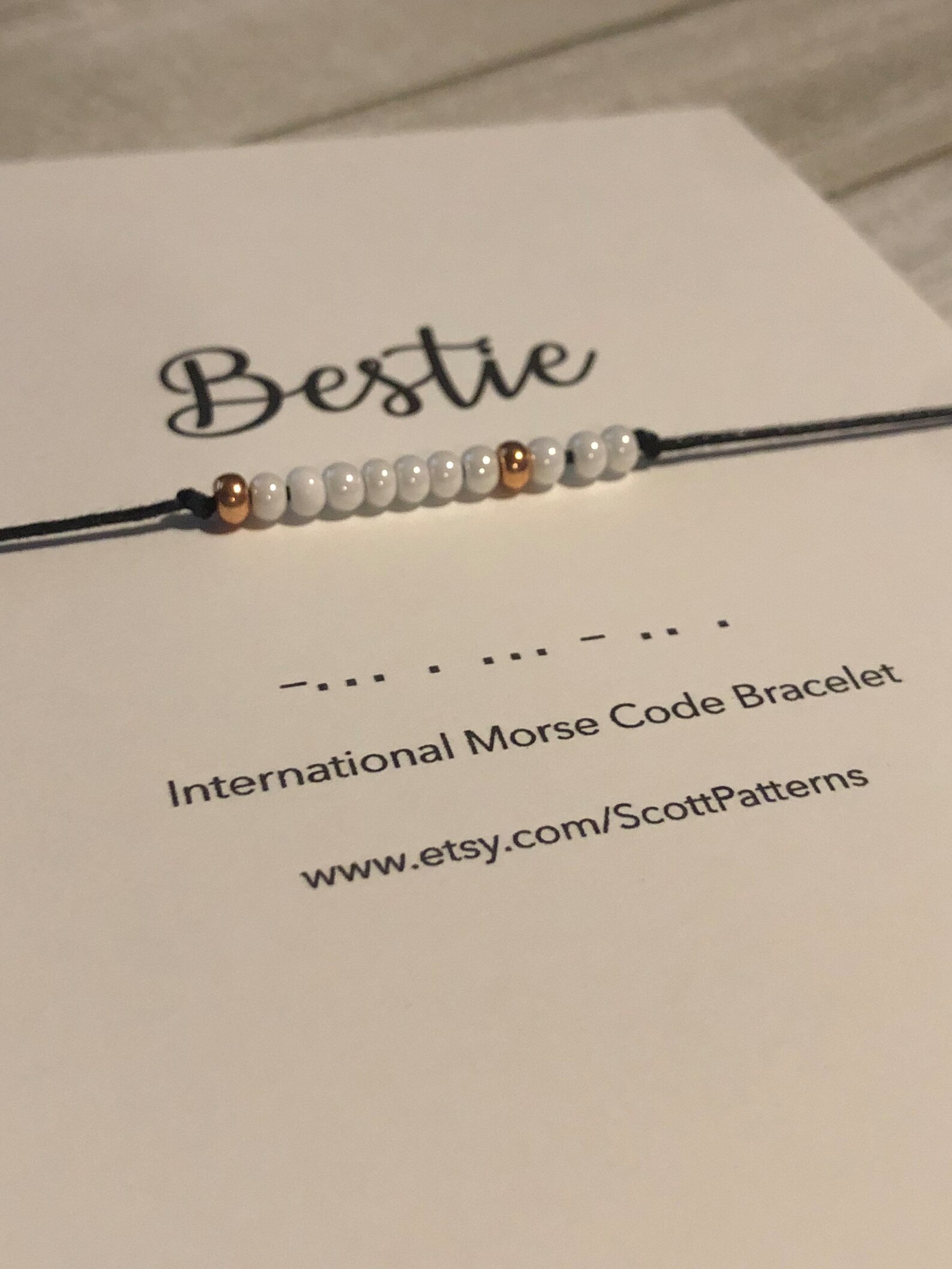 Best Friend Morse Code Bracelet Custom Bracelet Matching - Etsy