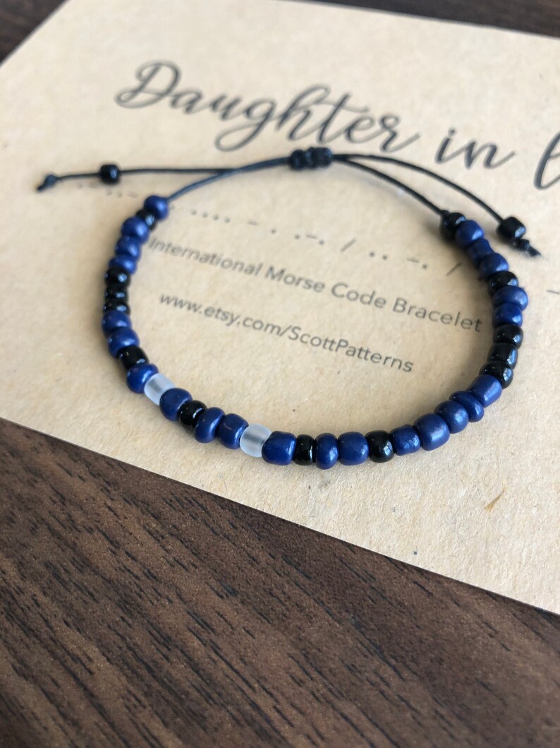 Custom Morse Code Bracelet Personalized Bracelet Matching - Etsy