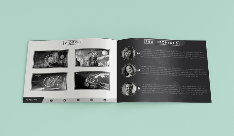 Electronic Press Kit Template, Media Kit, Instant Download, Editable ...