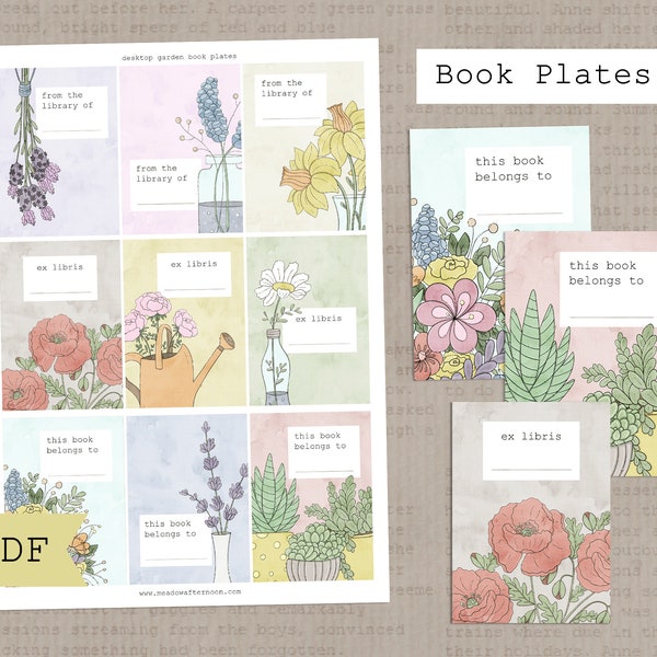 Printable Bookplates - Etsy