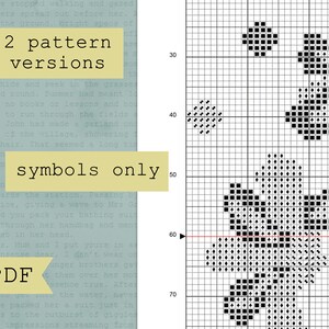 Daisies Flowers Cross Stitch Pattern PDF - Counted Stitch Pattern ...