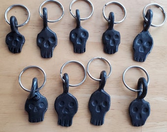 Skull Key Ring - Etsy