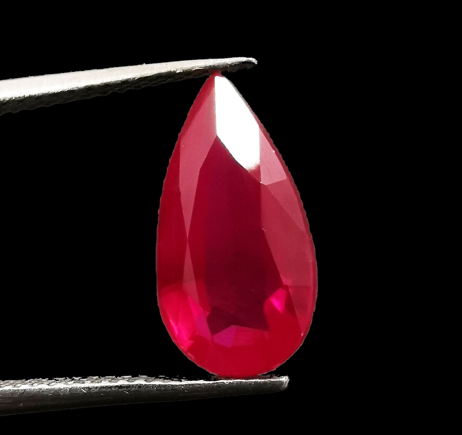 Certified 4.00 Ct Natural Red Ruby Pear Shape Ruby Loose | Etsy