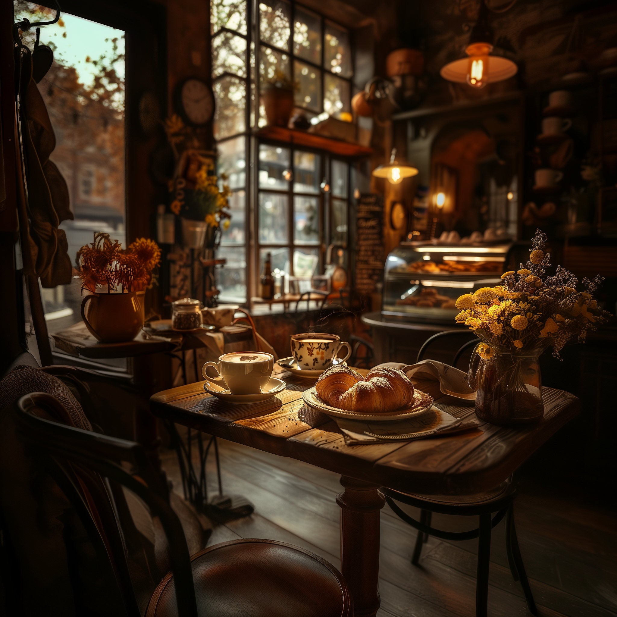 Variant Coffee Shop Digital Image, Backdrop - Etsy