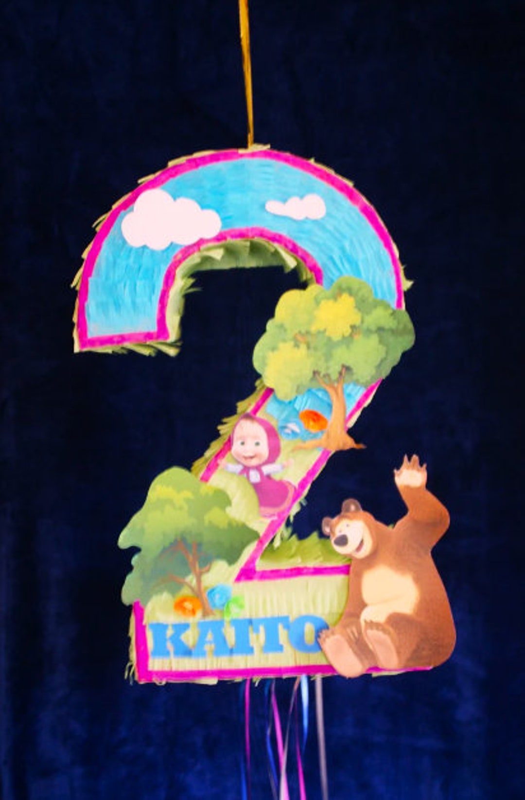Pinata Masha and Michka, Number of Your Choice. - Etsy