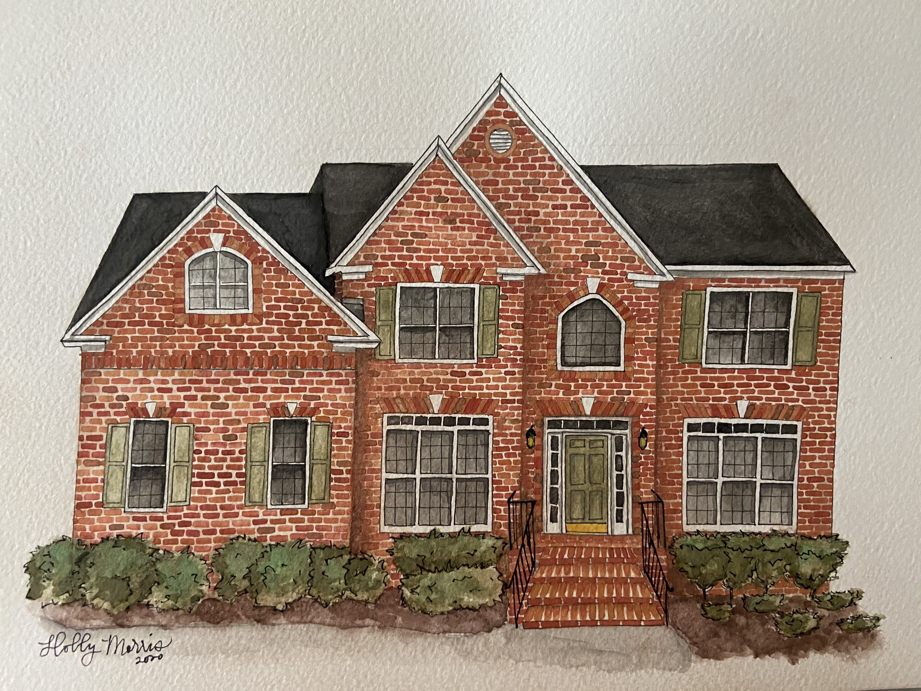 Custom House Paintint - Watercolor - Etsy