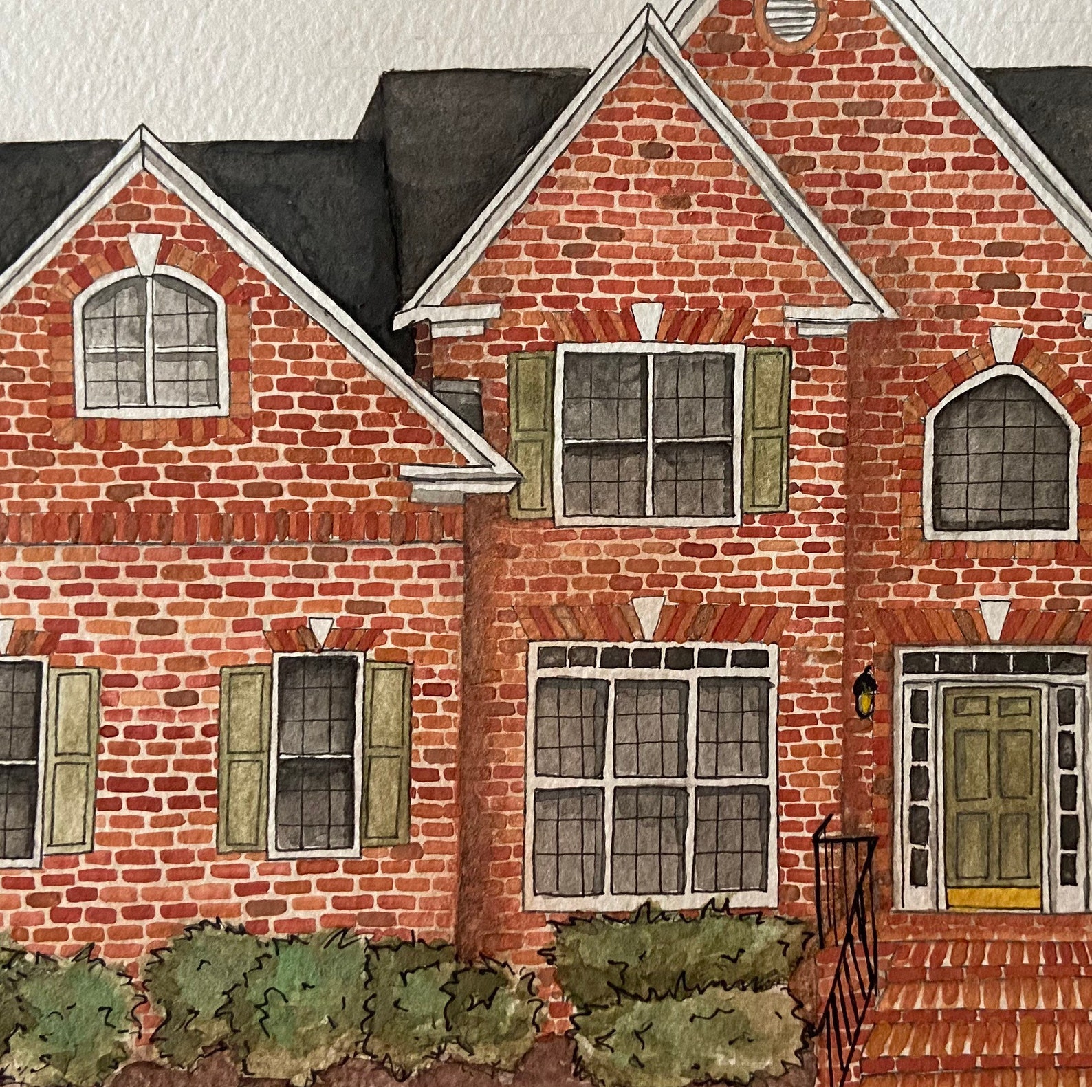 Custom House Paintint - Watercolor - Etsy