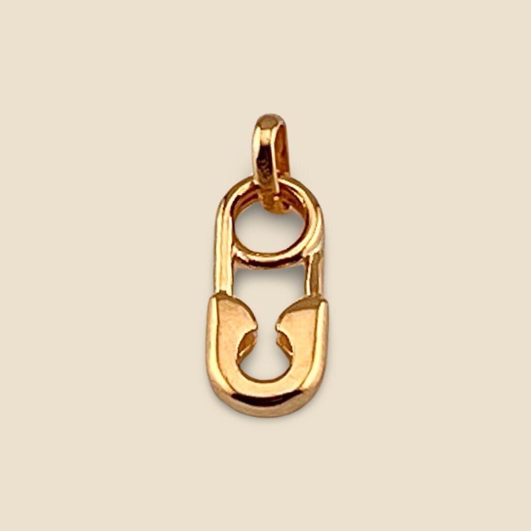 14K Gold Safety Pin Pendant | Symbolic Solidarity Jewelry | Minimalist ...