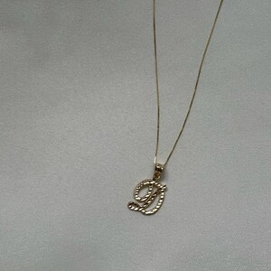 Initial or Letter Charm 14k Solid Gold Initial Pendant Birthday Gift ...