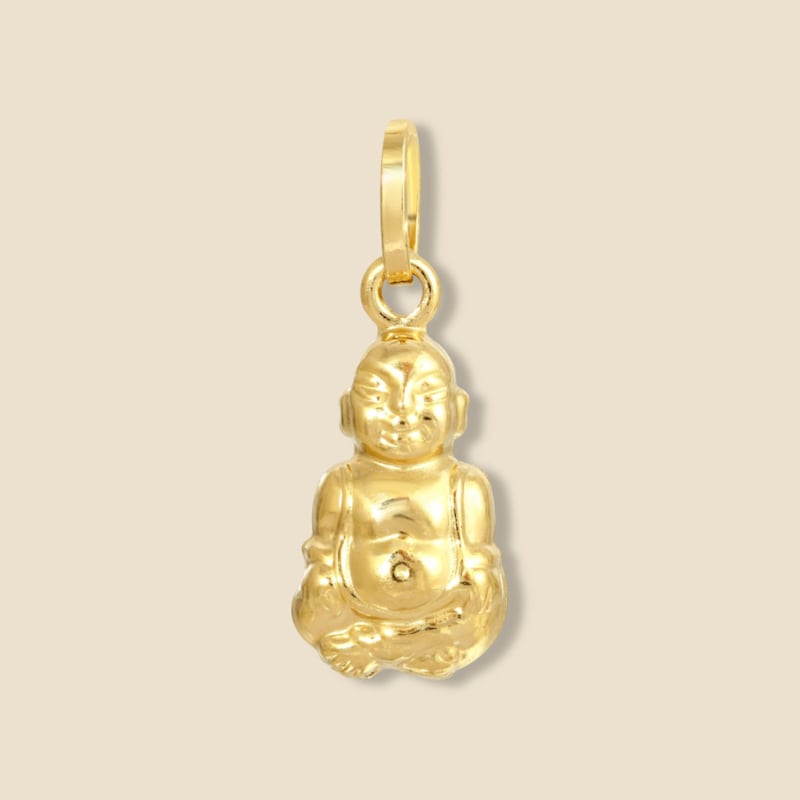 Gold Buddha Pendant - Etsy