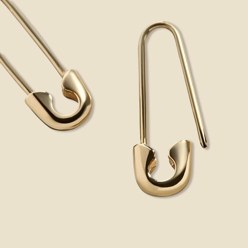 Safety Pin Earrings - Etsy