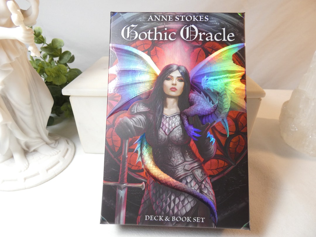 The Gothic Oracle Card Deck Set With Free Gemstone Bracelet - Etsy