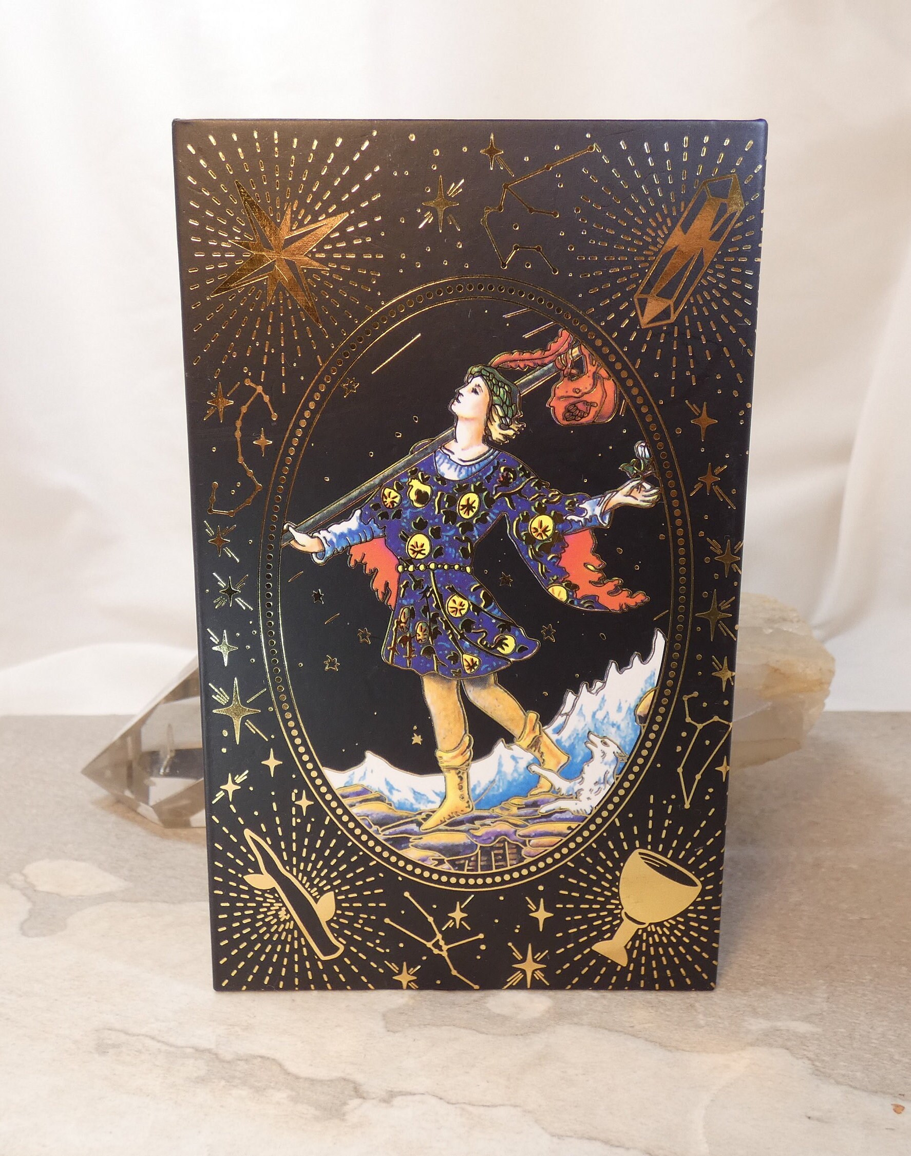 Rider Waite Black Gold Foil Tarot Card Deluxe Box Set With Free ...