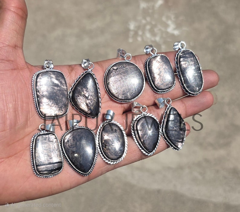 Natural Hypersthene Gemstone Pendant / Handmade Jewelry / Wholesale ...