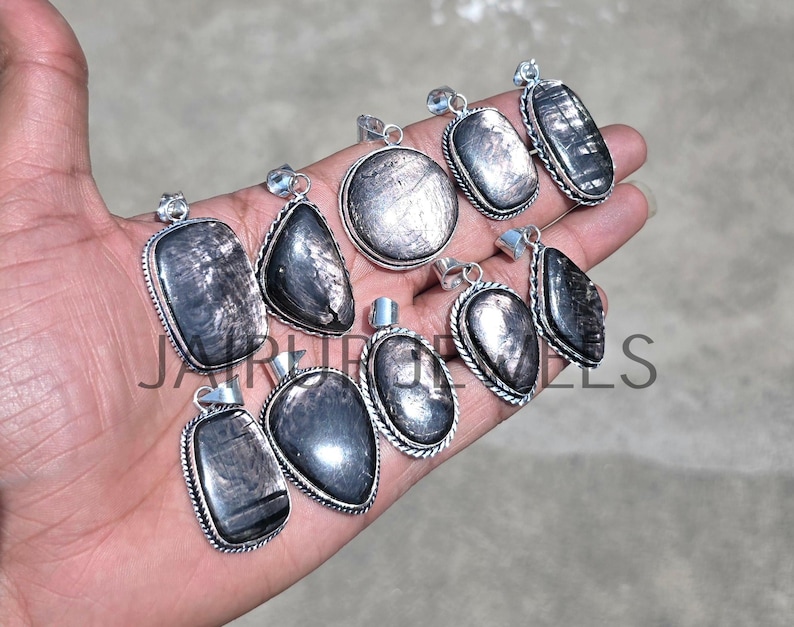 Natural Hypersthene Gemstone Pendant / Handmade Jewelry / Wholesale ...