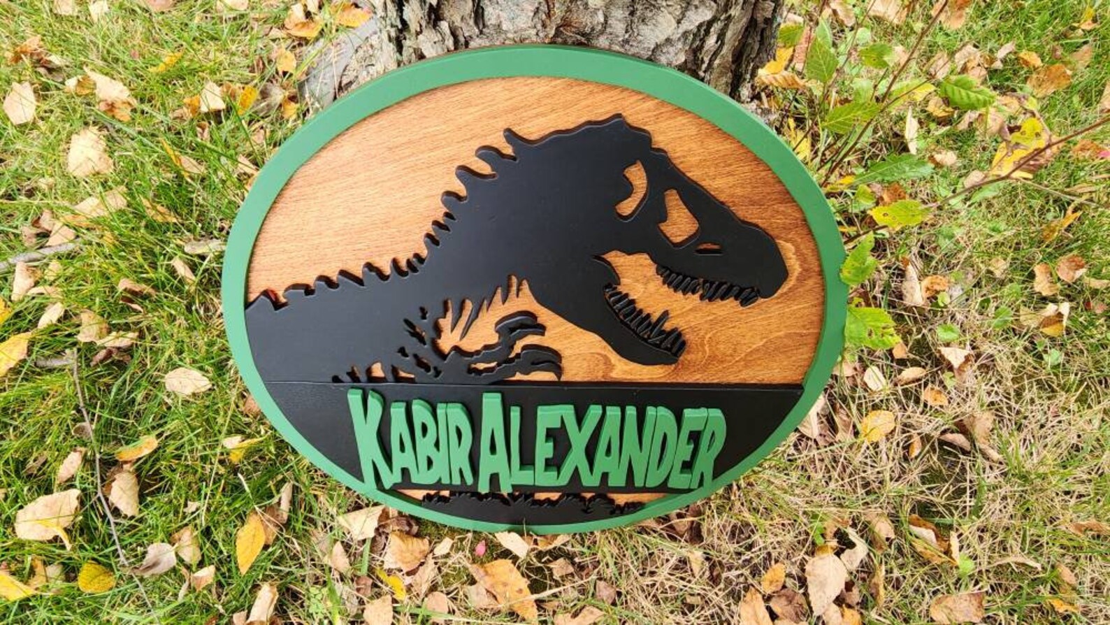 Dinosaur Sign With Name T-rex Dinosaur Sign Jurassic Name - Etsy