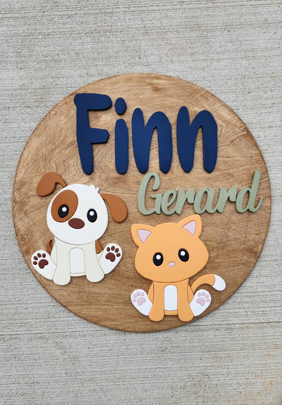 Nursery Name Sign, Wooden Nursery Name Sign, Custom Baby Name Sign ...