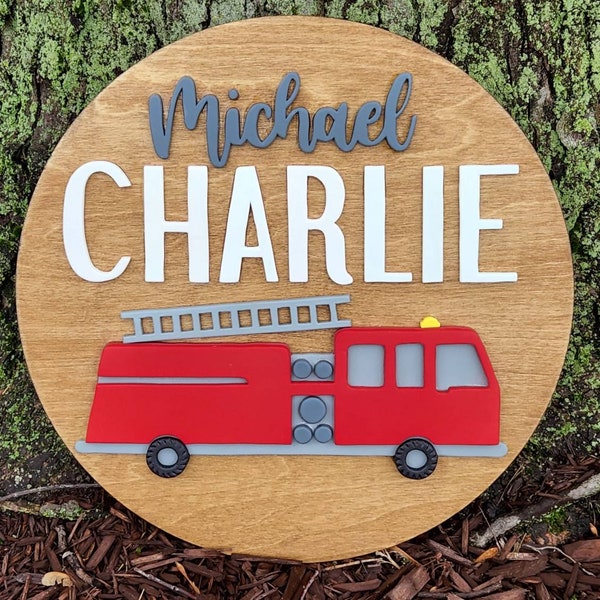 Fire Truck Nursery - Etsy