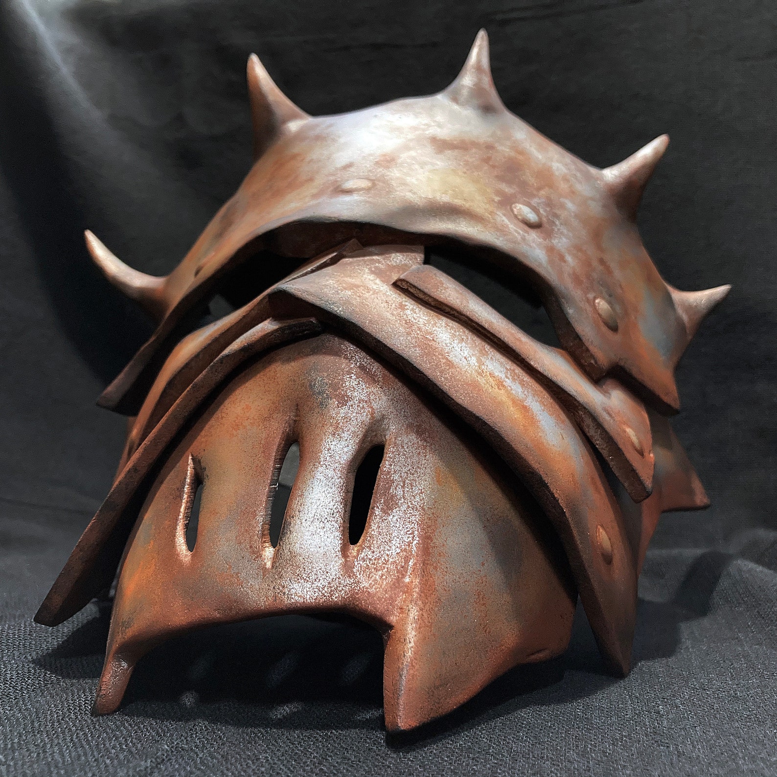 Rusty Iron Mask plastic 3D Printed Cosplay Costume Halloween - Etsy