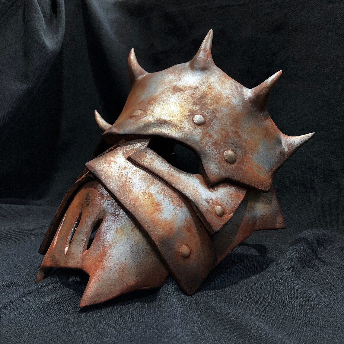 Rusty Iron Mask plastic 3D Printed Cosplay Costume Halloween - Etsy
