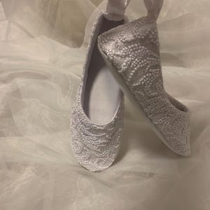Wedding Ballet Slippers Handmade, House Slippers, Light Weight Travel ...