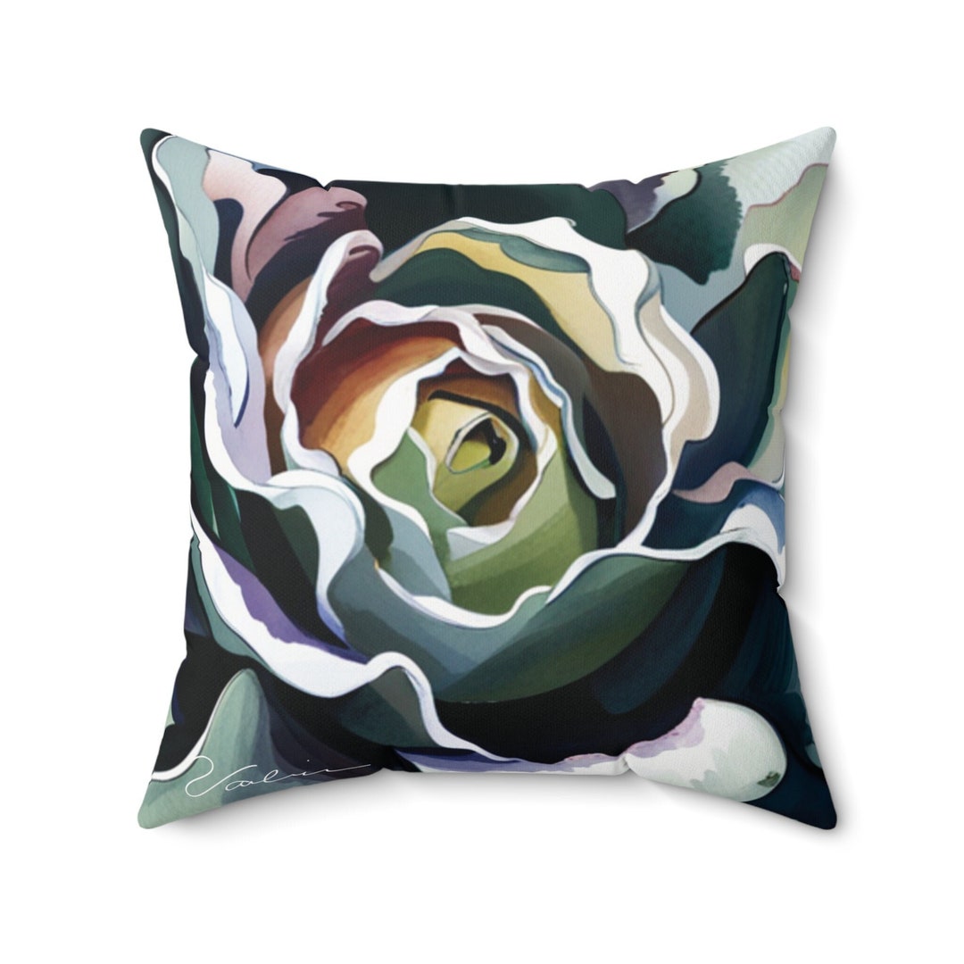 Unique Emeral English Rose Decorative Pillows: Artful Comfort for Cozy ...