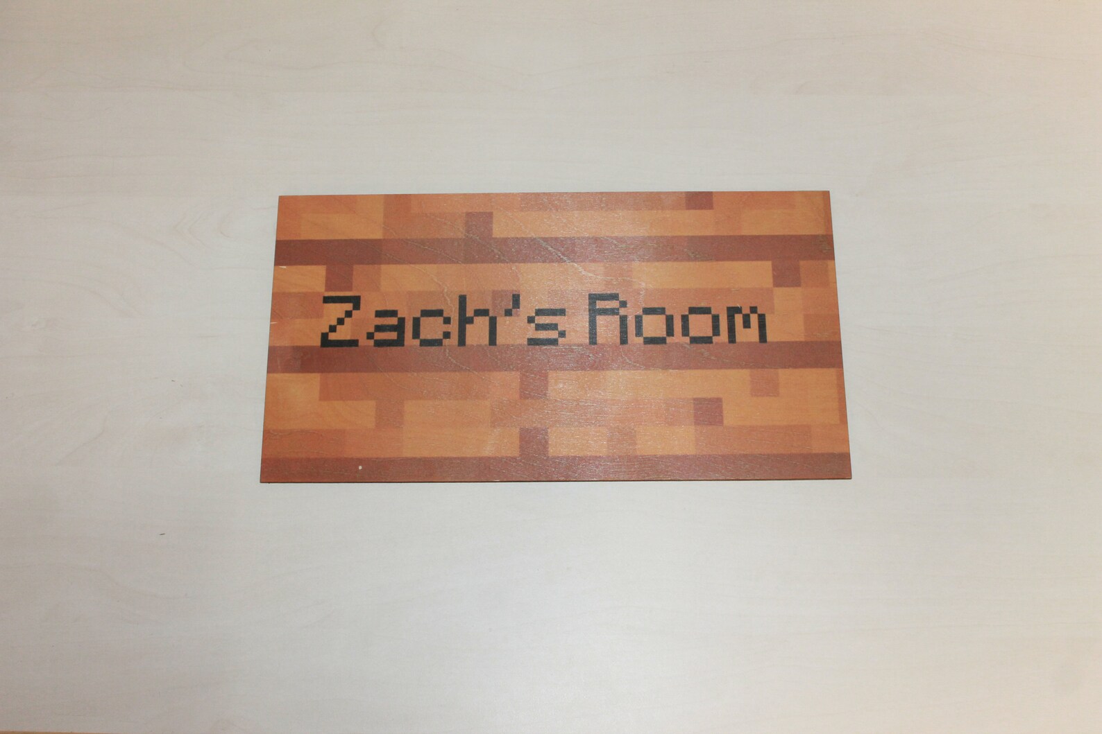 Personalized Minecraft Wooden Signs Minecraft Kids Plaque | Etsy