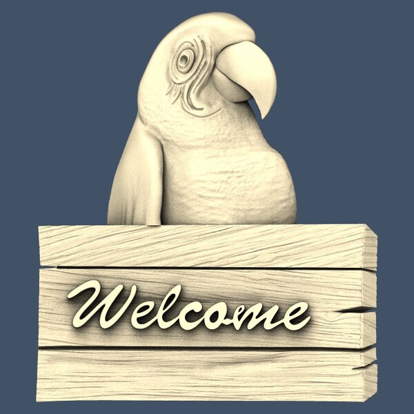 3d Stl Welcome Sign - Etsy