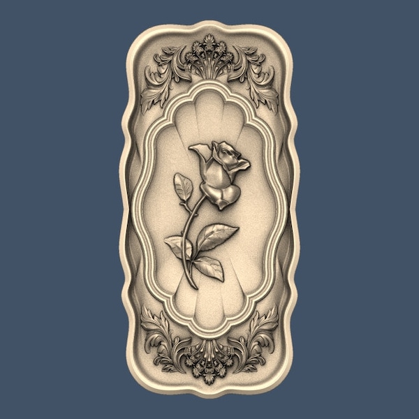 Rose Stl File for Cnc - Etsy