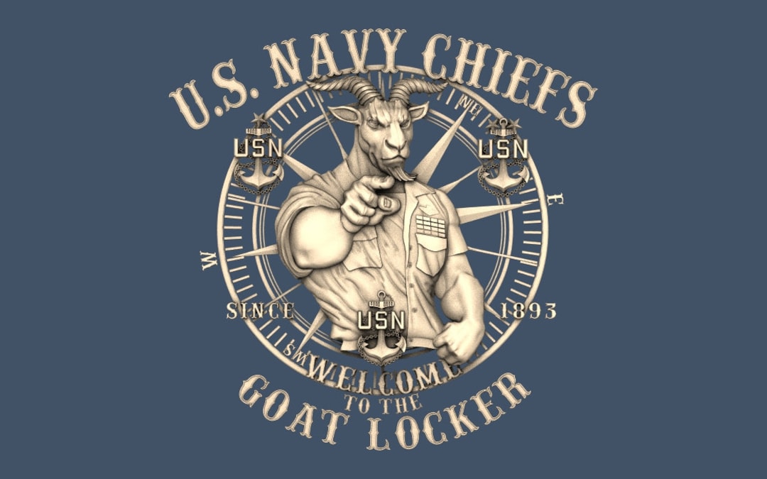 U.S. Navy Chiefs Goat Usn STL Model CNC Router Engraver - Etsy