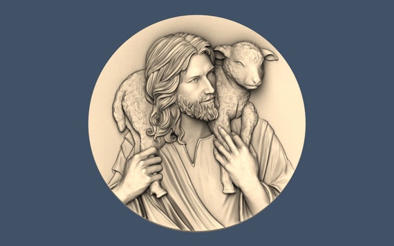 Jesus Christ Religion 3D STL Model CNC Router Engraver - Etsy