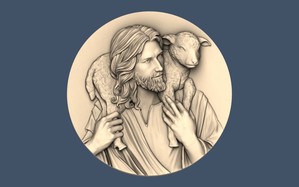 Jesus Christ Religion 3D STL Model CNC Router Engraver Artcam Aspire ...