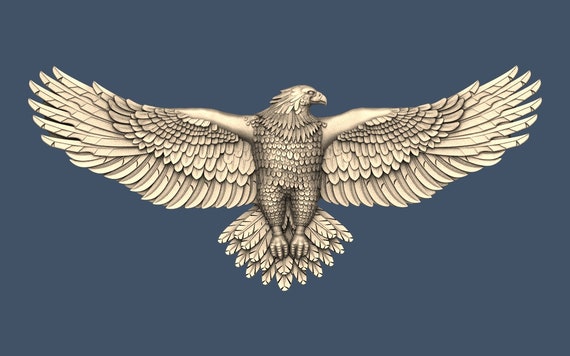 American Eagle Usa Eagle Bird Animal STL Model CNC - Etsy