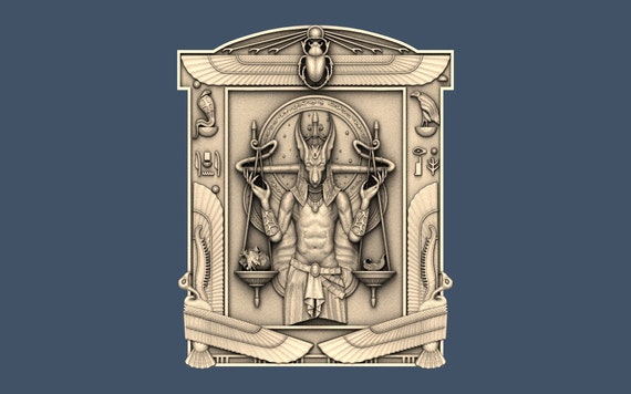 Anubis Egypt Gods Mythology STL Model CNC Router Engraver - Etsy