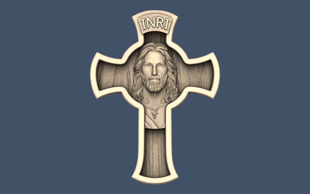 Jesus Christ Religion Cross STL Model CNC Router Engraver Artcam Aspire ...