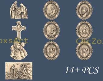 Jesus 3D STL Model CNC Router Engraver Artcam Aspire CNC - Etsy