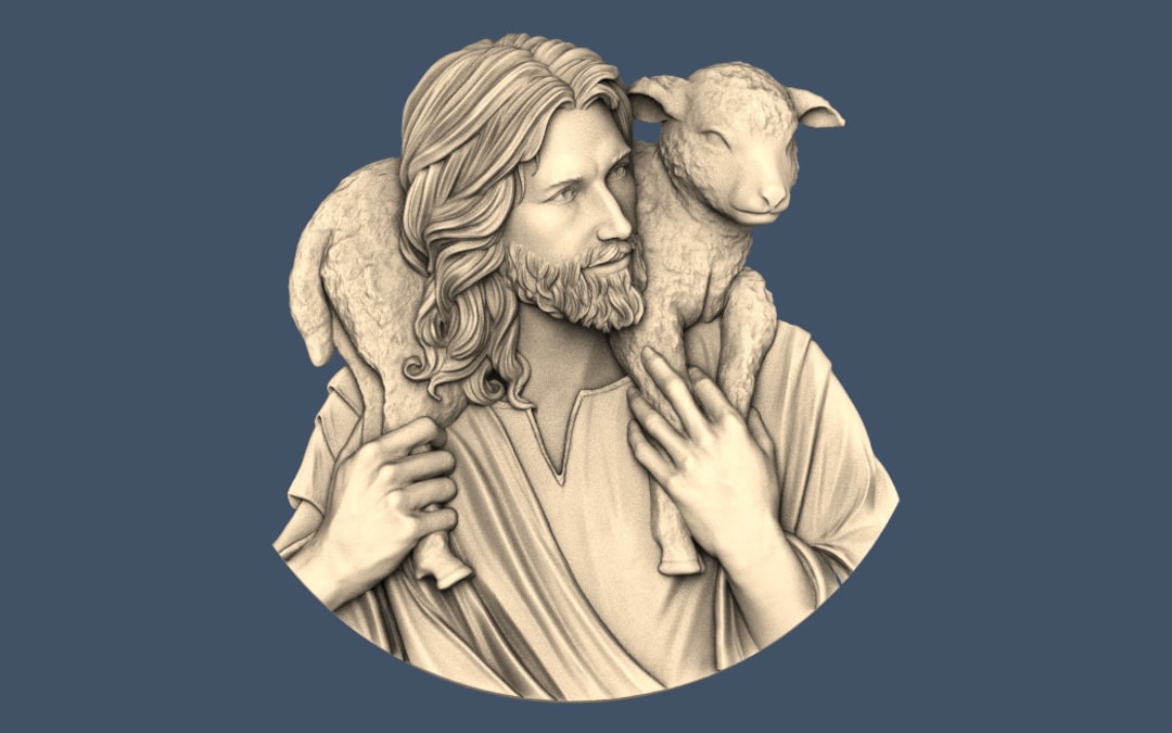Jesus Christ Religion 3D STL Model CNC Router Engraver Artcam Aspire ...