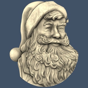 Christmas Holidays Santa Claus STL Model CNC Router Engraver Artcam ...